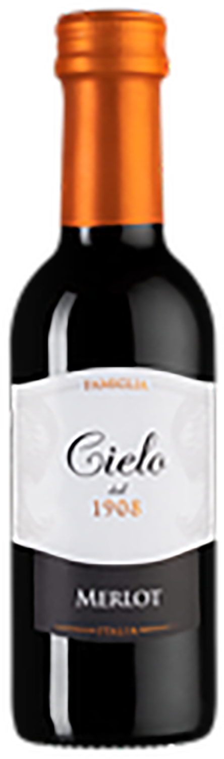 Вино красное полусухое Cielo Merlot Trevenezie IGT 0.187 л (Чело Мерло ...