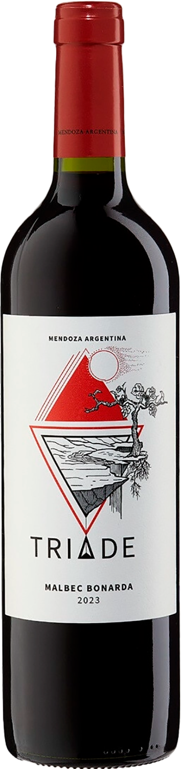 Вино красное полусухое Triade Malbec Bonarda Mendoza 0.75 л (Триада ...