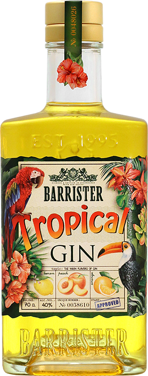 Джин Barrister Tropical Gin 0.7 л (Барристер Тропикал Джин), купить в ...