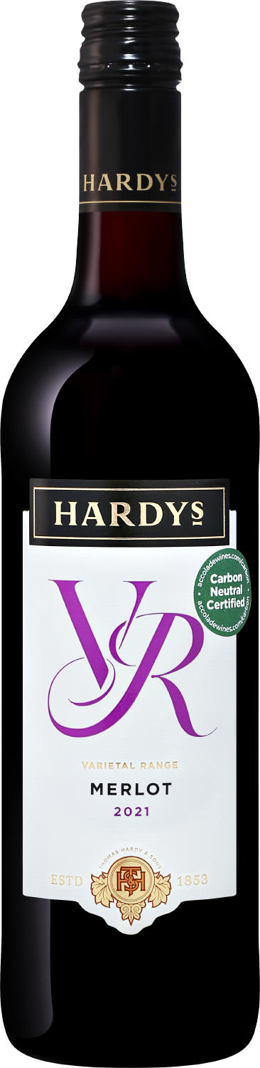 Вино красное полусухое VR Merlot Hardy’s урожая 2021 года 0.75 л (ВР ...
