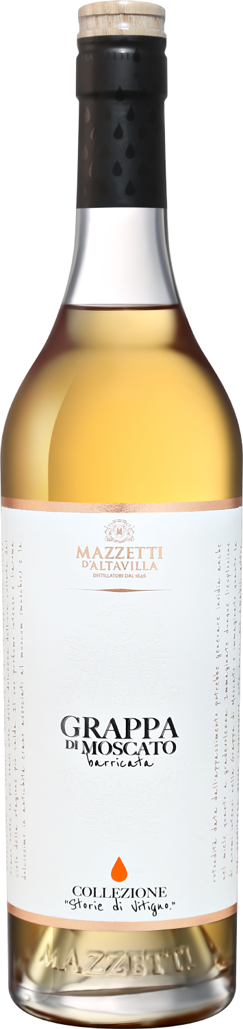 Граппа Grappa di Moscato Barricata Mazzetti d'Altavilla урожая 2018 года 0.7 л (Граппа ди ...