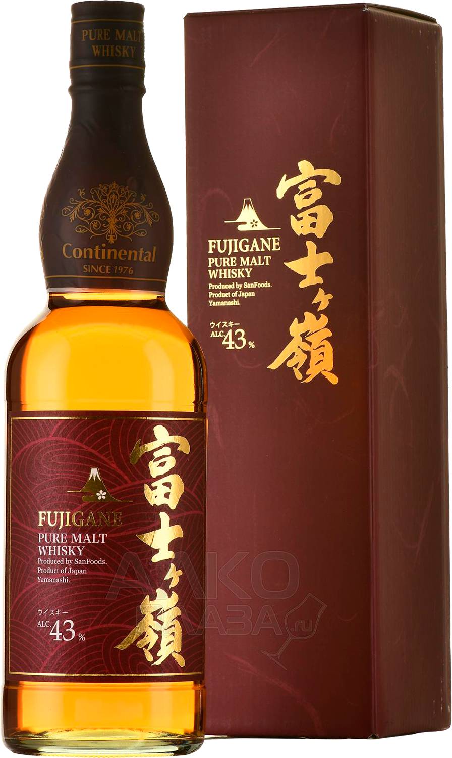 Виски Fujigane Pure Malt Single Malt Japanese Whisky (gift box) 0.7 л (Фудзигане Пью Молт ...