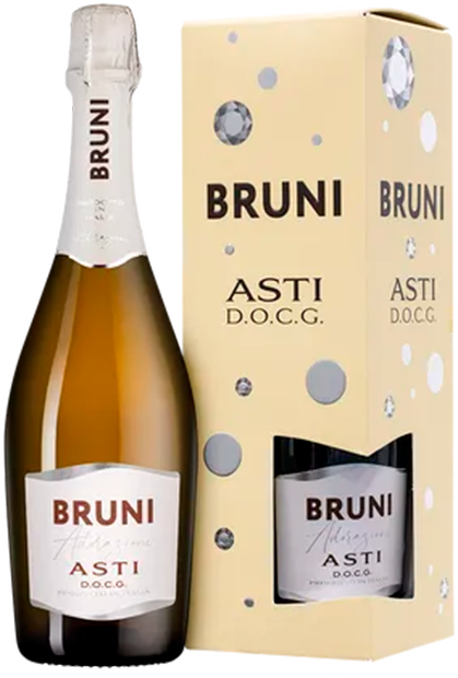 Игристое вино белое сладкое Bruni Asti DOCG (gift box) 0.75 л (Бруни ...